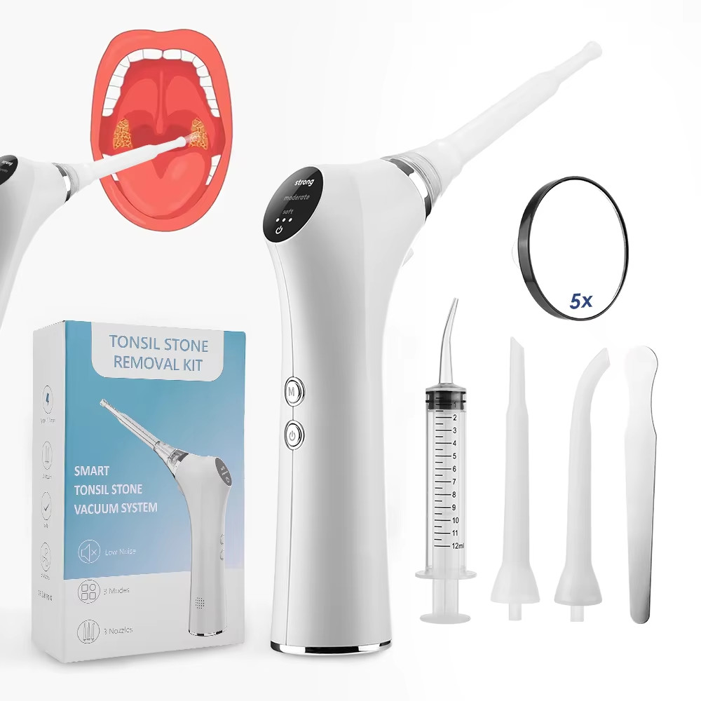 Visible Electric Tonsil Stone Remover Tool Visible Tonsil Stone Removal ...