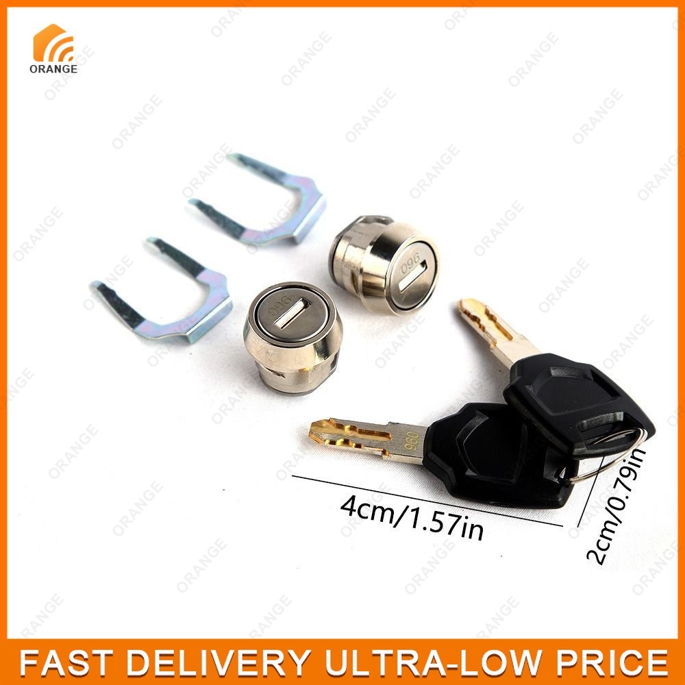 Motorcycle Top Box Lock Cylinder Kit With 2 Keys Aluminum Alloy ...