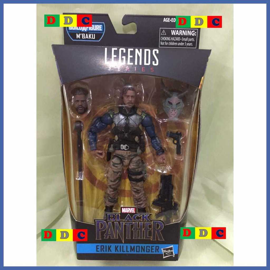 MARVEL LEGENDS BLACK PANTHER WAVE ERIK KILLMONGER MILITARY ACTION ...