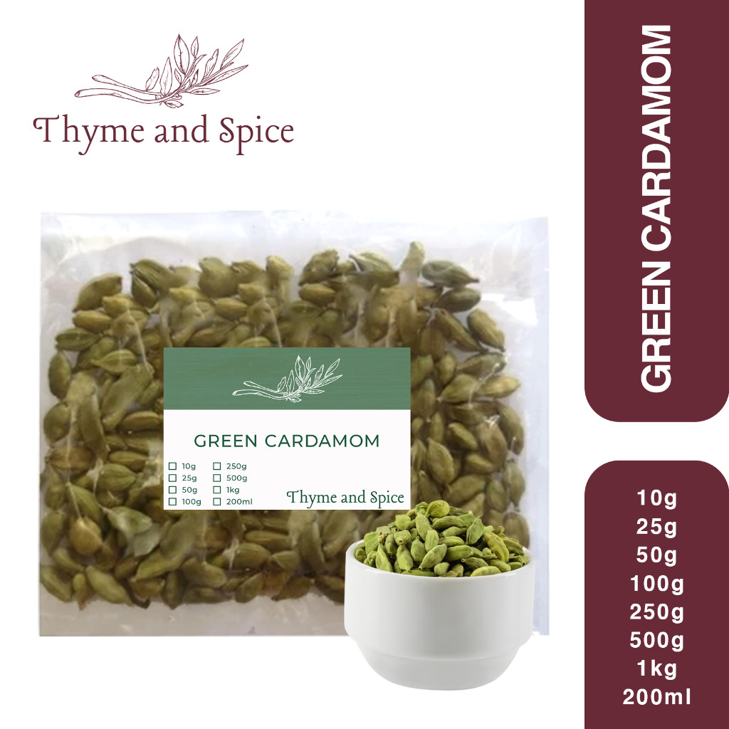 [POUCH] Green Cardamon Cardamom WHOLE PODS/POWDER 5G 10G 25G - Herbs ...