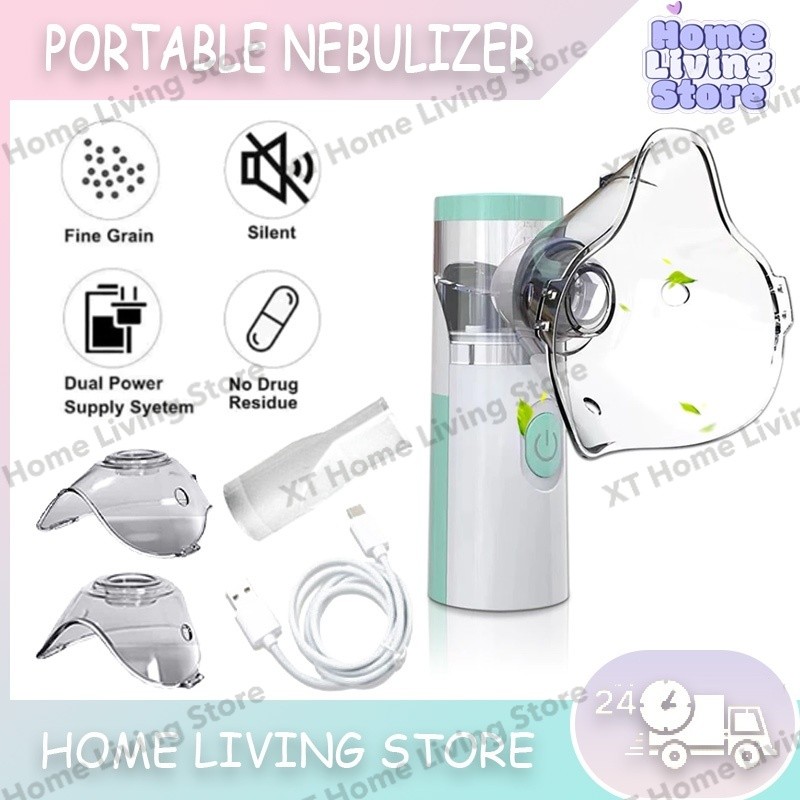 COD Portable Nebulizer Inhaler Ultrasonic Spray Nebulizer Machine For ...