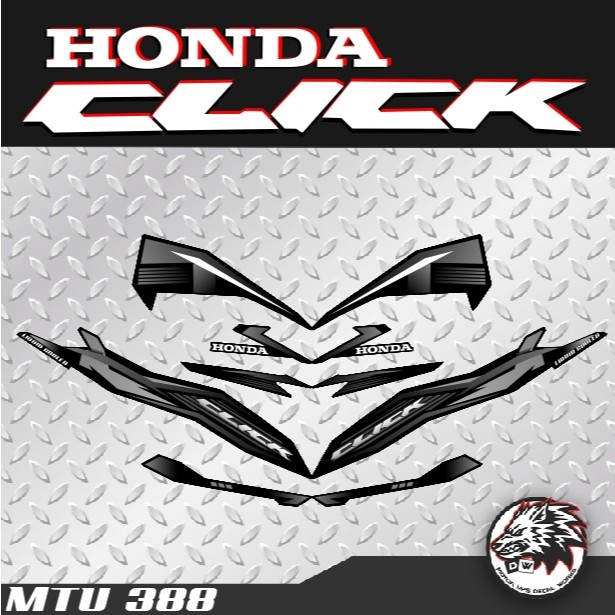 Honda click V3 Premium Decal, Easy install | Shopee Philippines