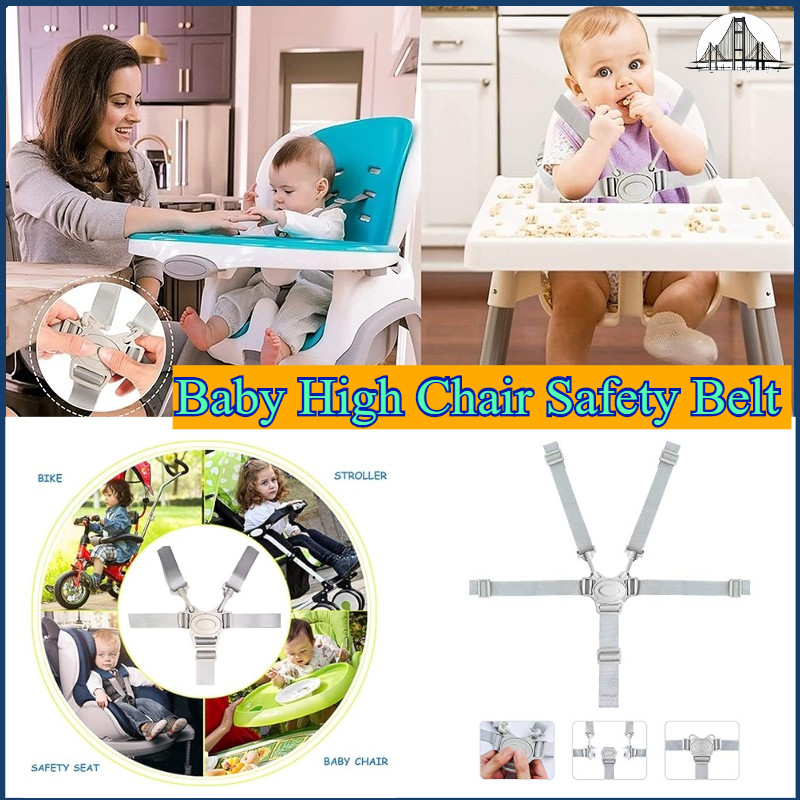 Baby Universal 5 Point Harness High Chair Safety Belt Car Seat Belts ...