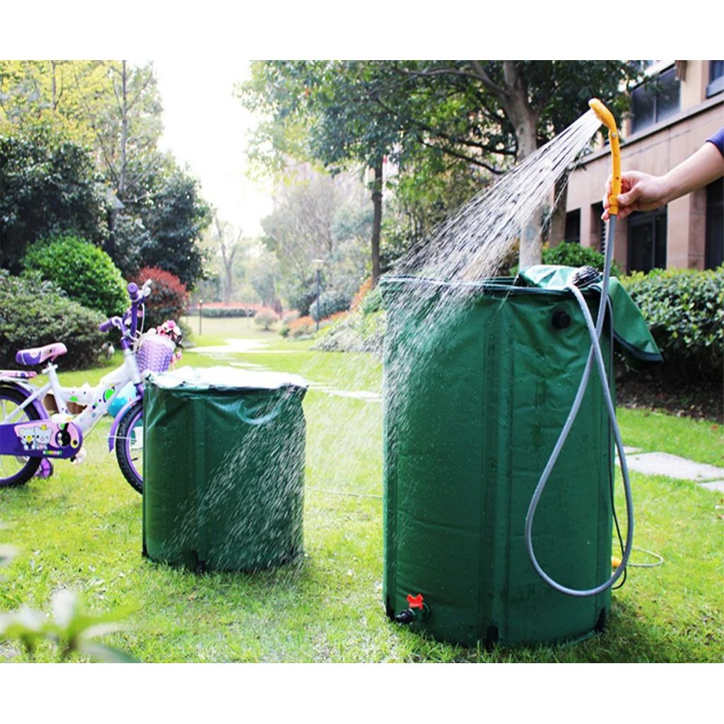 VOKANDA 1000 Liter 260 Gallon Rain Water Recovery Storage Tank Home ...