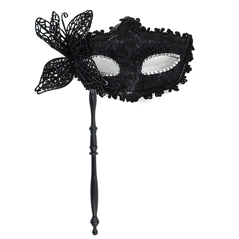 ORHB Halloween Party Mask With Holding Stick Evening Prom Masquerade ...