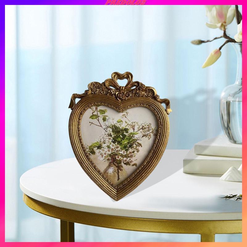[Predolo2] Vintage Picture Frame Ornate Heart Shape Photo Frame for ...
