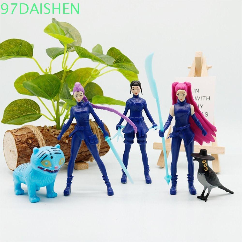 DAISHEN 5\6\8\12\18Pcs Demon Hunters Toys, Cartoon HUNTR/X Model ...