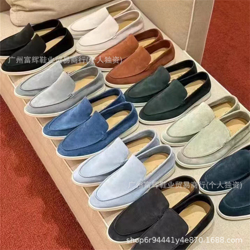 2025New High-End Slip-On LP Loafers Genuine Leather Flat Couple Loafers ...