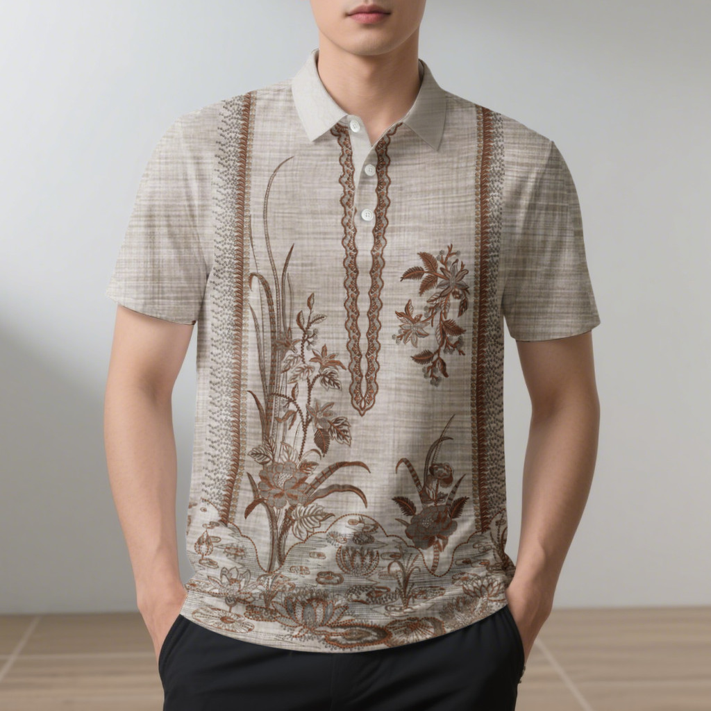 Summer Barong Tagalog Polo Shirts For Men Modern Asean Attire For Men ...