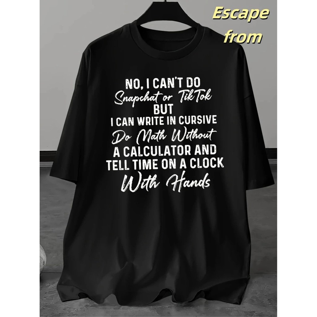 Everyday Style Men S Casual Pink T shirt No I can t but I can write ...