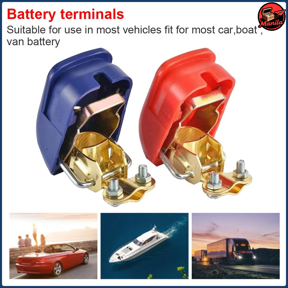1 Pair Positive & Negative Electrode Quick Release Battery Terminals ...