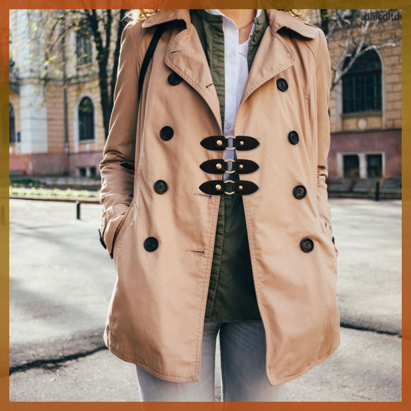 5 Pairs Cloak Clasp Fasteners Sew Duffle Coat Buckles and Coats ...