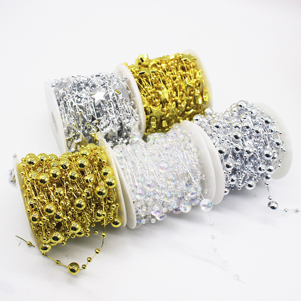 Full Sky Stars 8+3 fishing line connecting beads electroplated rose ...