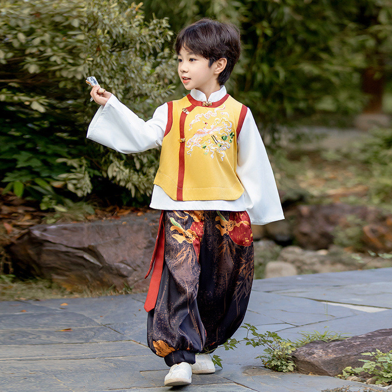 Boy Hanfu Spring Autumn Style New Chinese Style Children Chinese Style ...