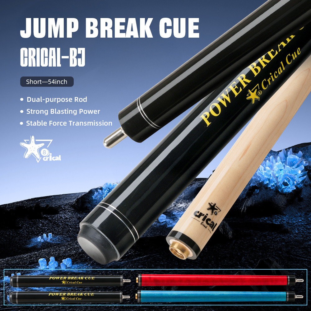 CRICAL Professional 3-Piece Jump Break Pool Cue Stick ,Powerful Hitting ...