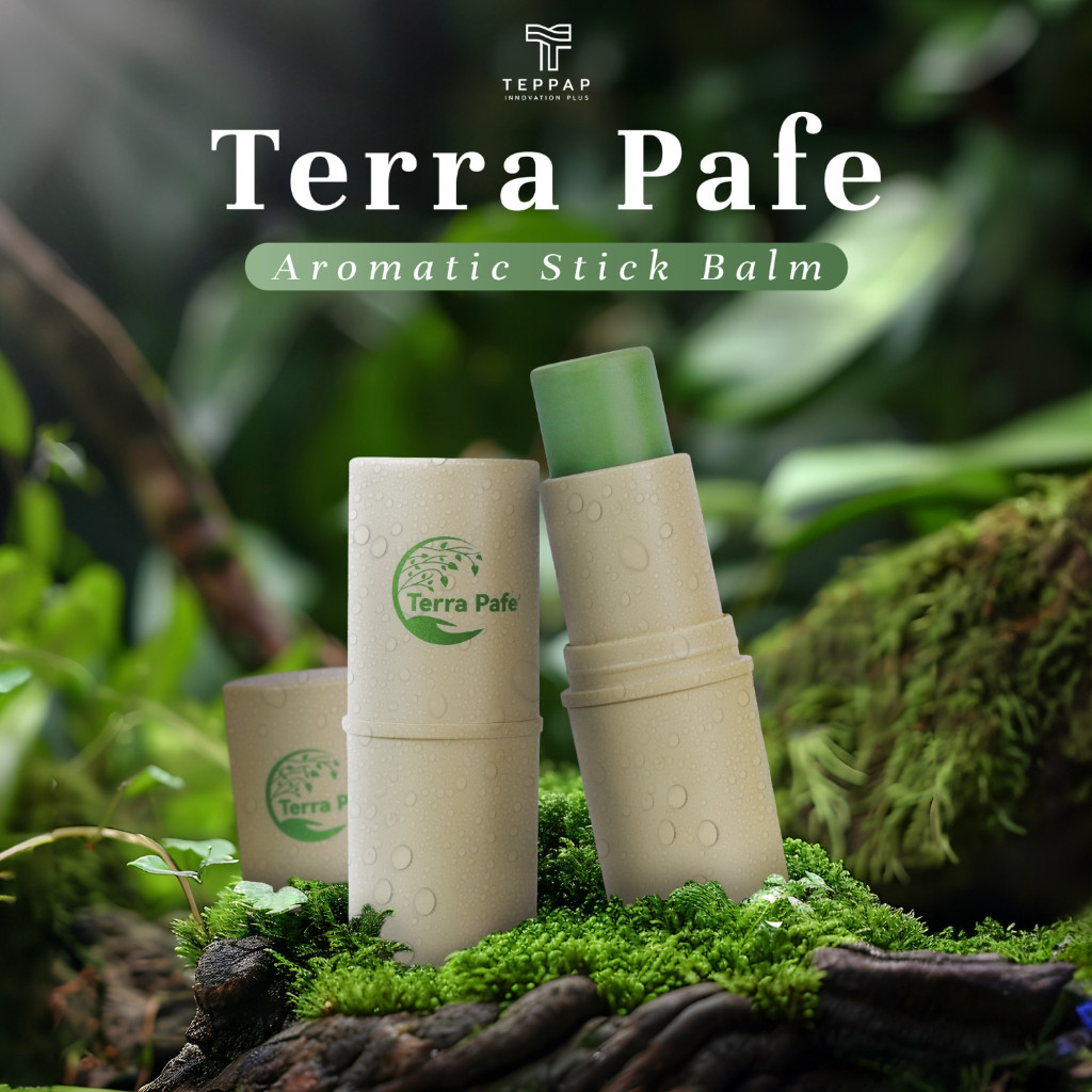 Terra Pafe Aroma Balm (1 piece) - Fresh and Relaxing Scent, Green ...