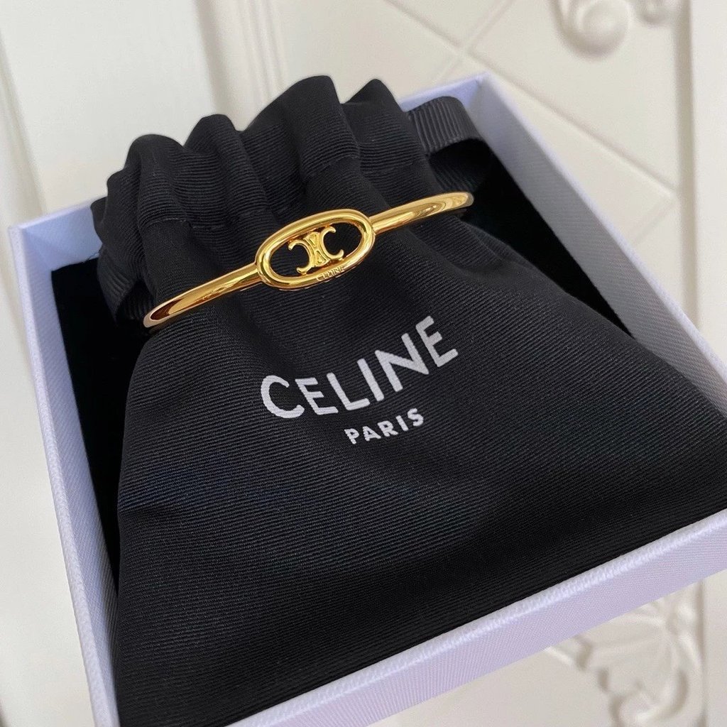 Original Label AAA+ 1:1 CⒺLINⒺ Arc de Triomphe Series Open Bracelet ...