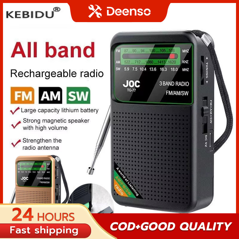Radio FM AM SW Radio Built-in Speaker Pointer Pocket Radio Type-C ...