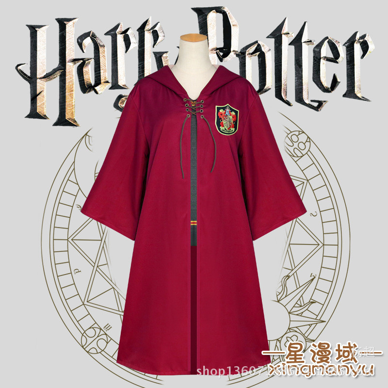 Harry Potter cos Glenn Fendor Slytherin Cloak Clothes Cloak Magic Robe ...