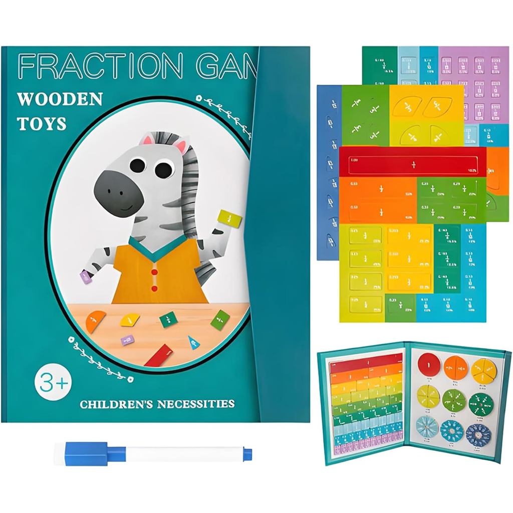 Magnetic Fraction Demonstration Book for Kids Learning, Math ...