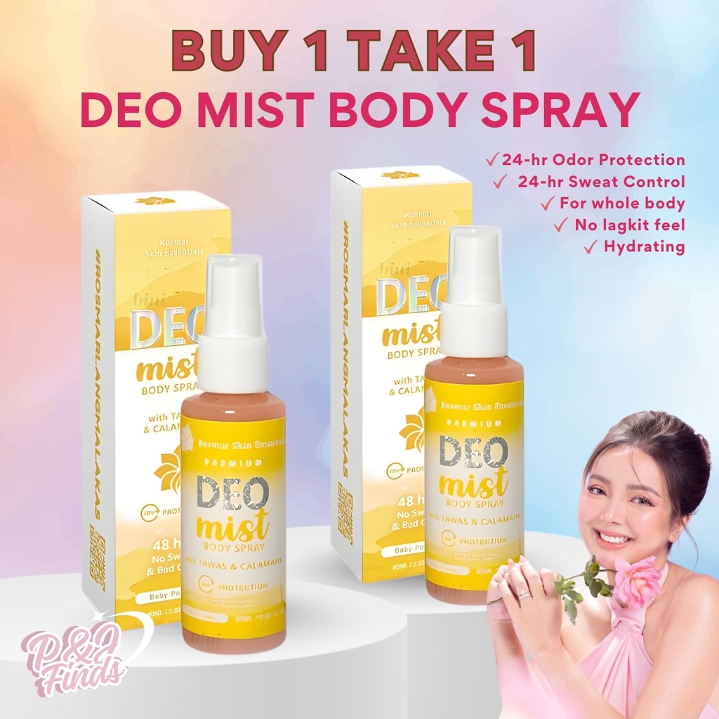 BUY 1 TAKE 1 ROSMAR DEO BODY MIST SPRAY | DEODORANT | ODOR PROTECTION ...