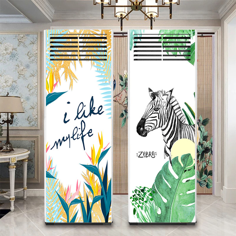Pinxin Air Conditioner Sticker Cartoon Renovation Sticker Bedroom Wall ...