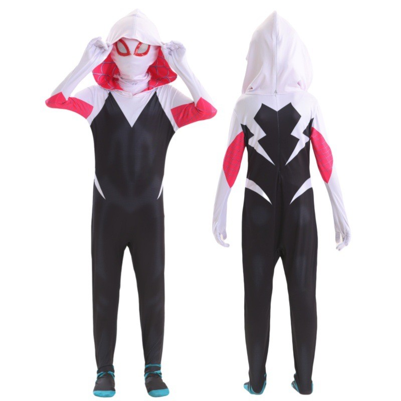 Halloween Gwen Spider-Man cos Bodysuit Bodysuit Parallel Universe ...