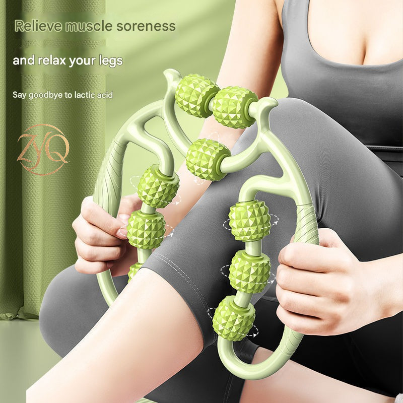ZYQ Leg Massage 9 Wheels Ring-shaped Leg Clamp Massage Device Muscle ...