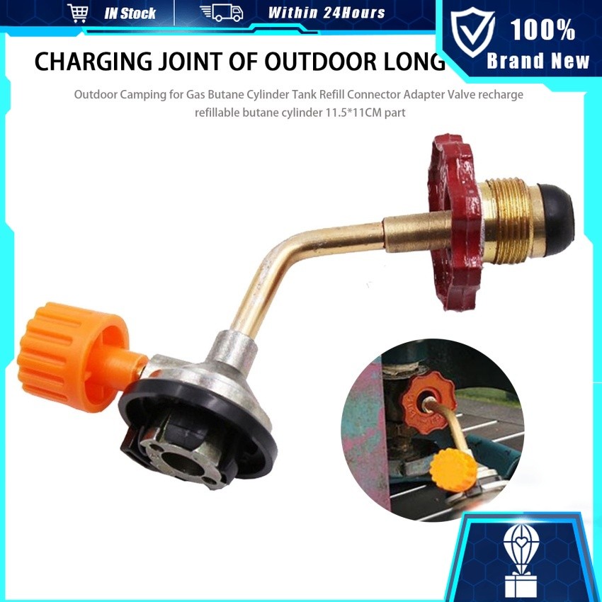 Quick Connect Coupler Valve Adapter for Portable Refillable Butane ...