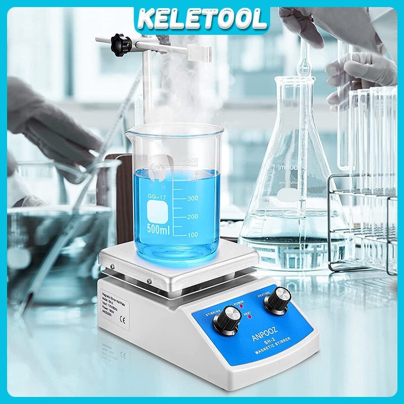 SH2 Heating Magnetic Stirrer Hot Plate 2000mL Lab Stirrer Mixer with ...