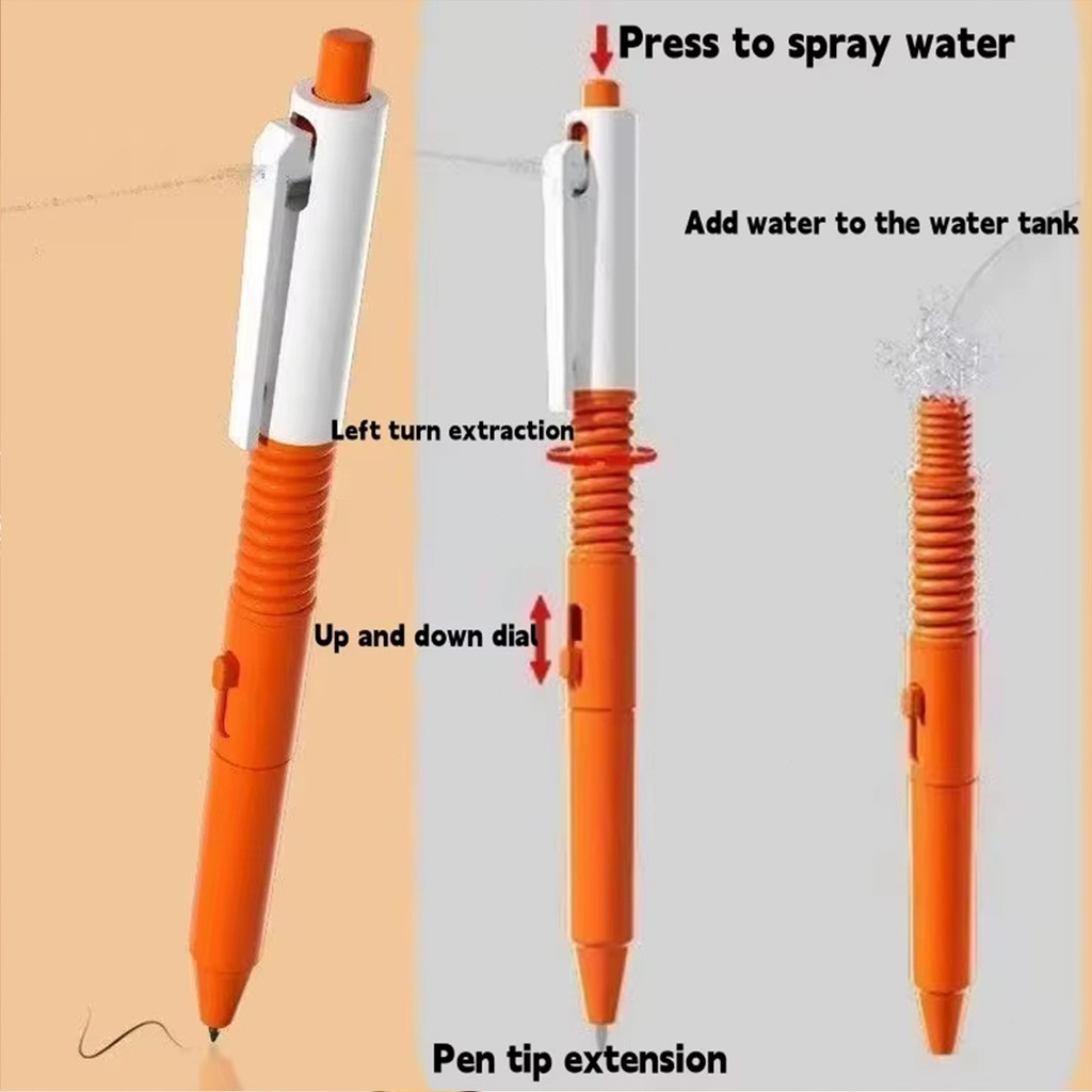 Summer Hydration Water Spraying Pen Prank Toy Pressure Relief ...