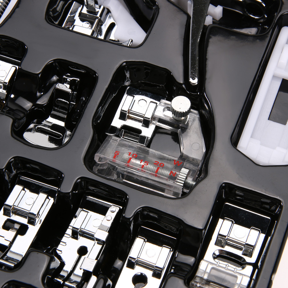 perfectFU 42pcs Sewing Machine Foot with Edge Guide Household Sewing ...