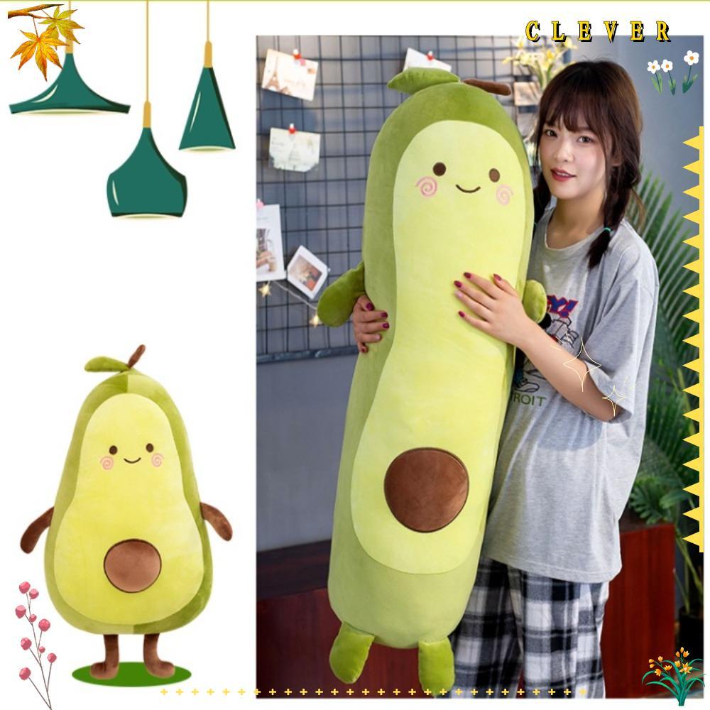 CLEVERHD Stuffed Fruit Avocado Doll, 32/50/60cm Sleeping Green Giant ...