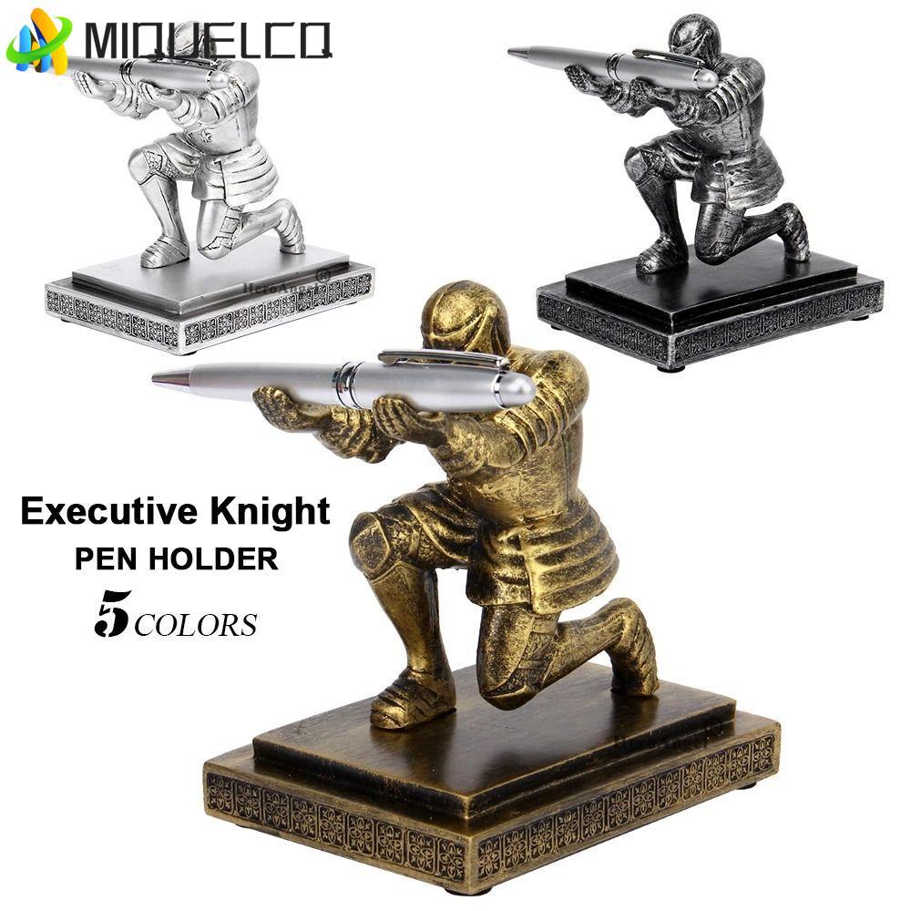 MIQUELCQ Executive Knight Pen Holder, Executive Knight Armor Hero Armor ...