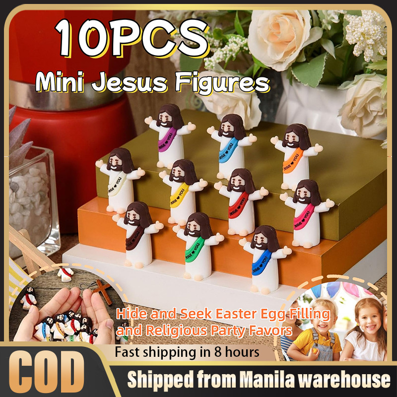 10/20/30 Pieces Mini Jesus Figure Jesus Loves You Christ Toy Religious ...