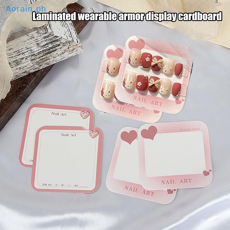 # A-Beauty # 20/50 Sheets 6.5x6.3cm Nails Packing Cardboard Handmade ...