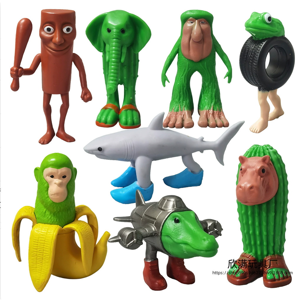 8pcs Tung Tung Tung Sahur Action Figure Tralalero Tralala Model ...