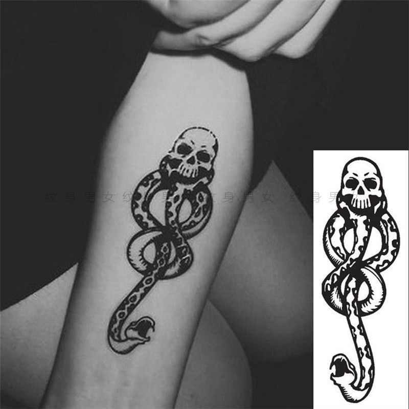 tattoo temporary joker tattoo sticker waterproof Juice Voldemort Death ...