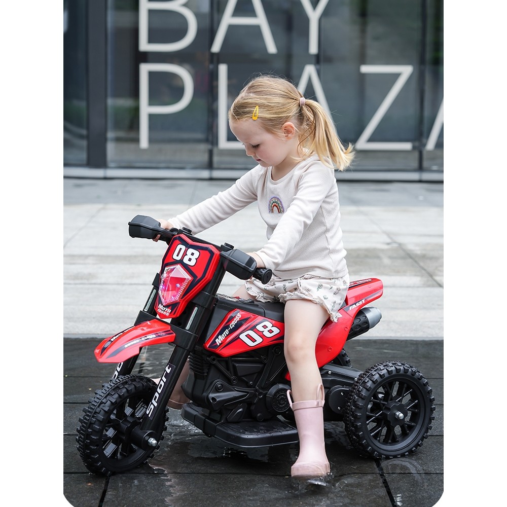 Off-Road Children's Electric Motorcycle Baby Battery Tricycle Child ...