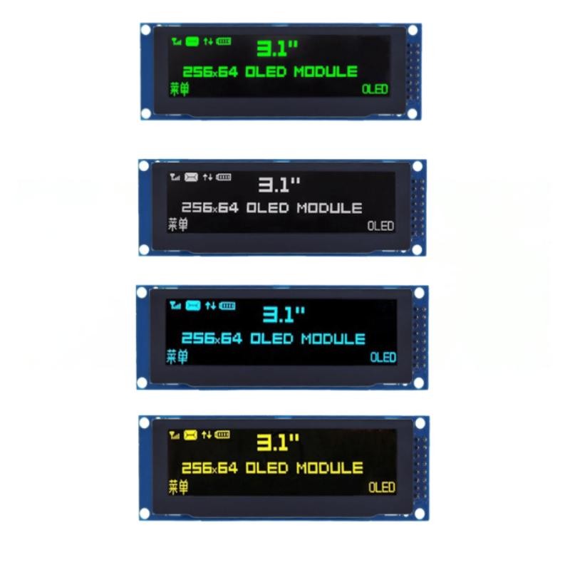 [TDW] 3.12 Inch OLED Display Module SSD1322 256x64 For Arduino STM32 SPI I2C Interface With Pre ...