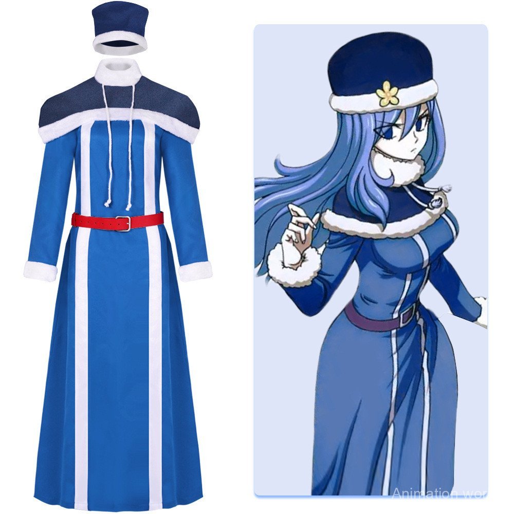 FAIRY TAIL Cos Clothes Juvia Lockser Anime Cosplay Halloween Stage ...