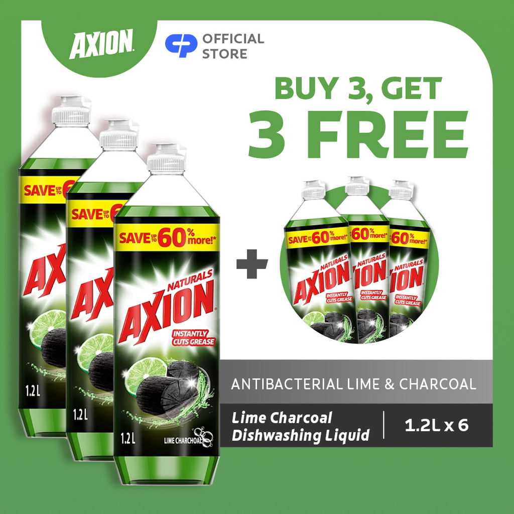 Axion Naturals Lime Charcoal Antibacterial Dishwashing Liquid 1.2 ...