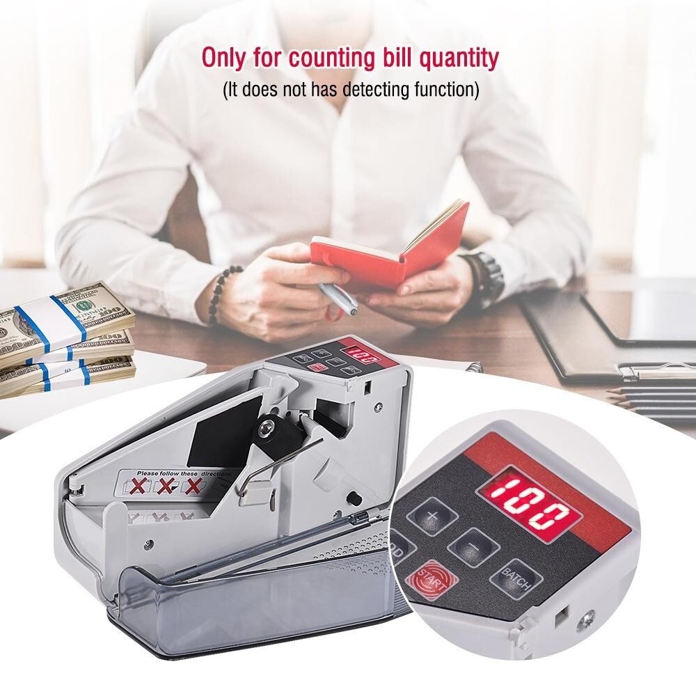 Portable Mini Handy Money Counter Worldwide Bill Cash Banknote Note ...