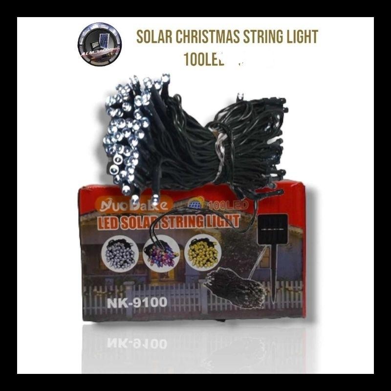 Solar christmas string light 100LED(MULTI-COLOR) | Shopee Philippines