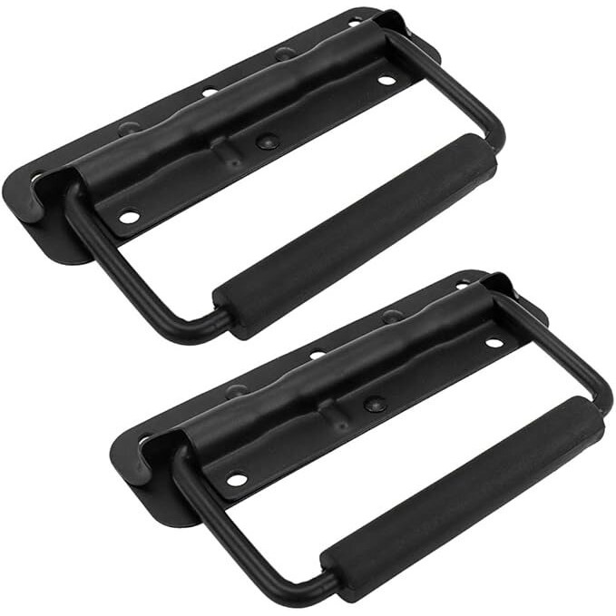2pcs Spring Loaded Handles, Black Heavy Duty Handle, Stainless Steel ...