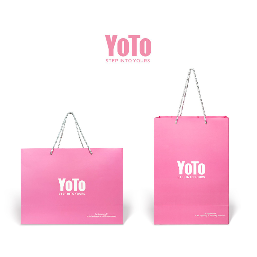 YOTO Premium Shoe Gift Bag Reusable Paper Bag Packaging For Footwear ...