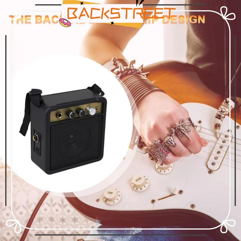 BACKSTREET Acoustic Guitar Amplifier, with Back Clip Low-power ...