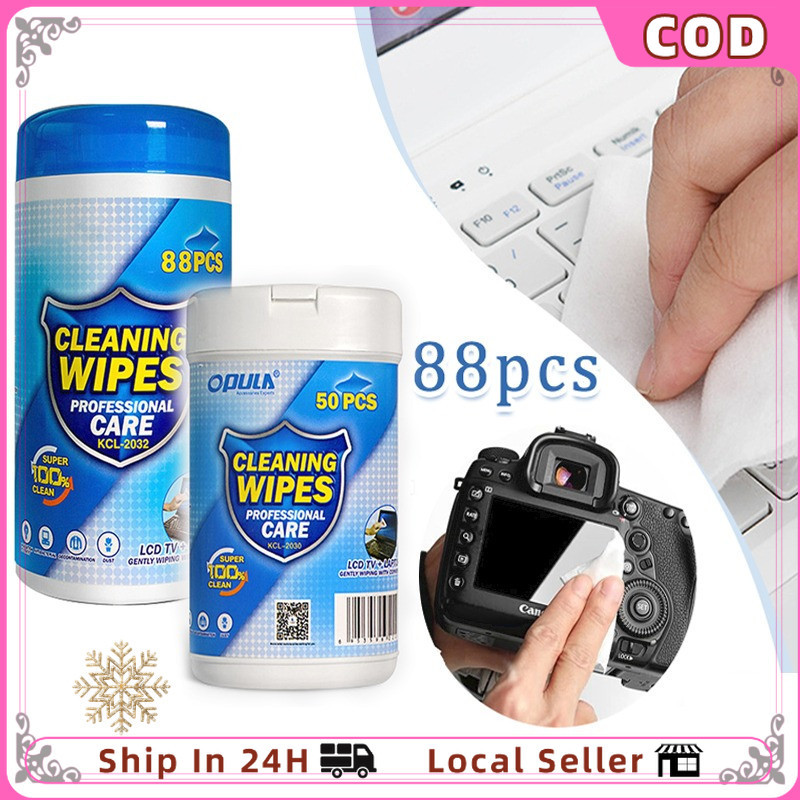 Soft Anti-static Cleaning Wipes Wet 88PCS Tissues Laptop Screen Cleaner ...