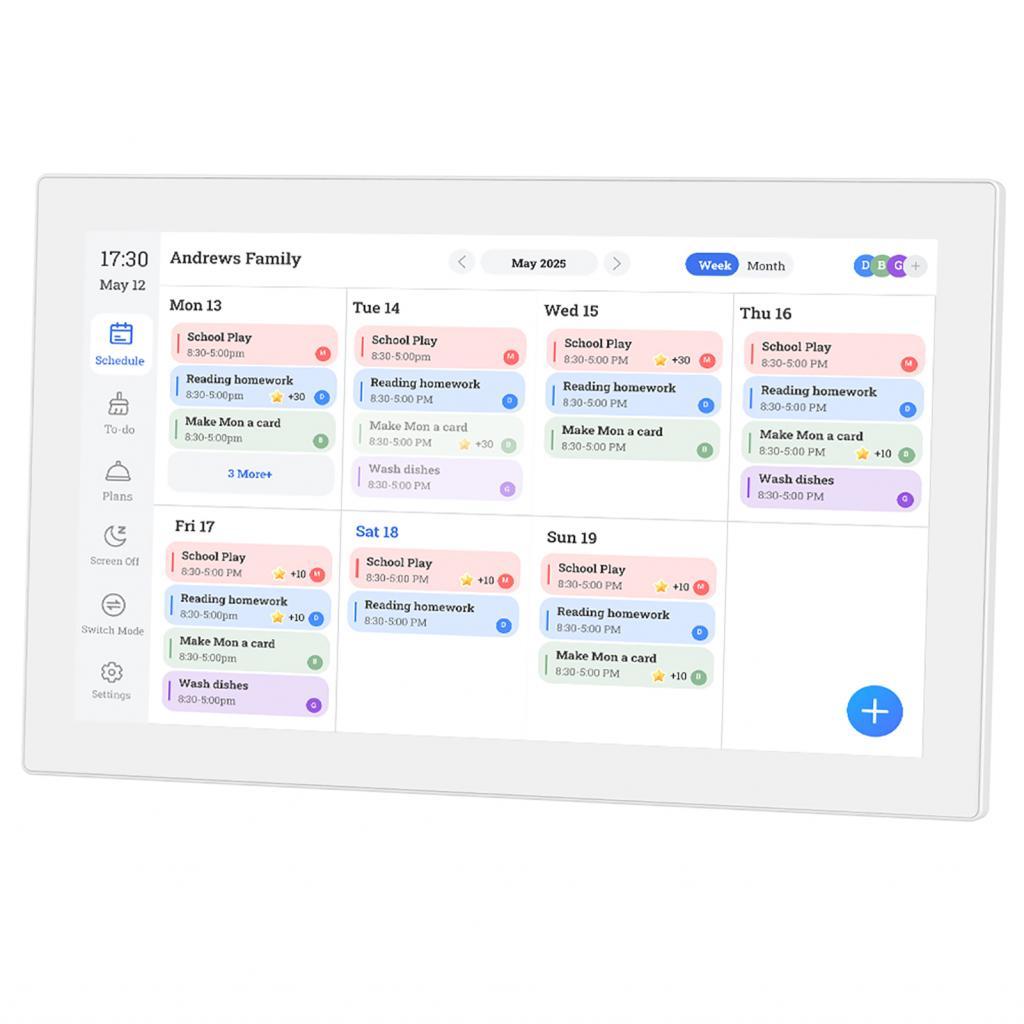 andoer-PH Digital Calendar Planner Chore Chart 15.6-inch 1080P Full HD ...