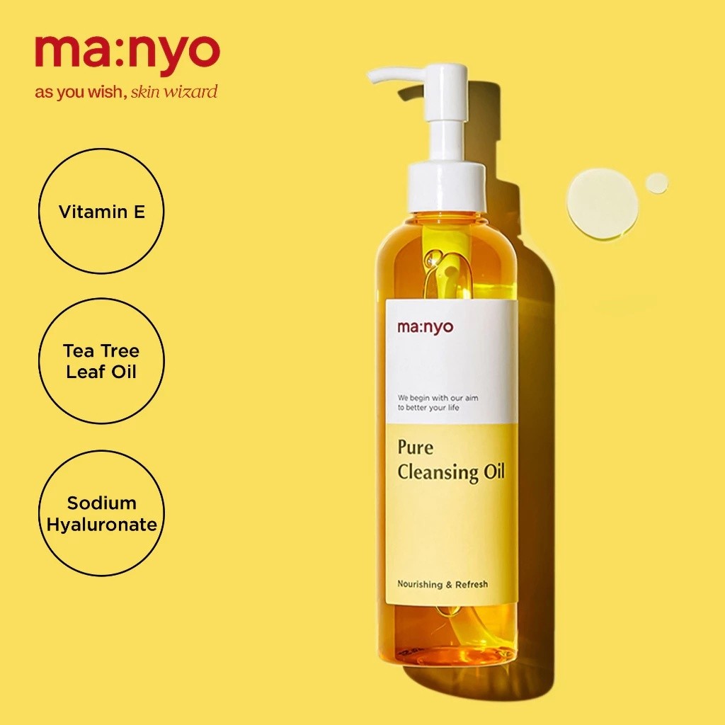 Korean MANYO Pure Cleansing Oil (200ml) Deep Facial Cleansing Makeup ...